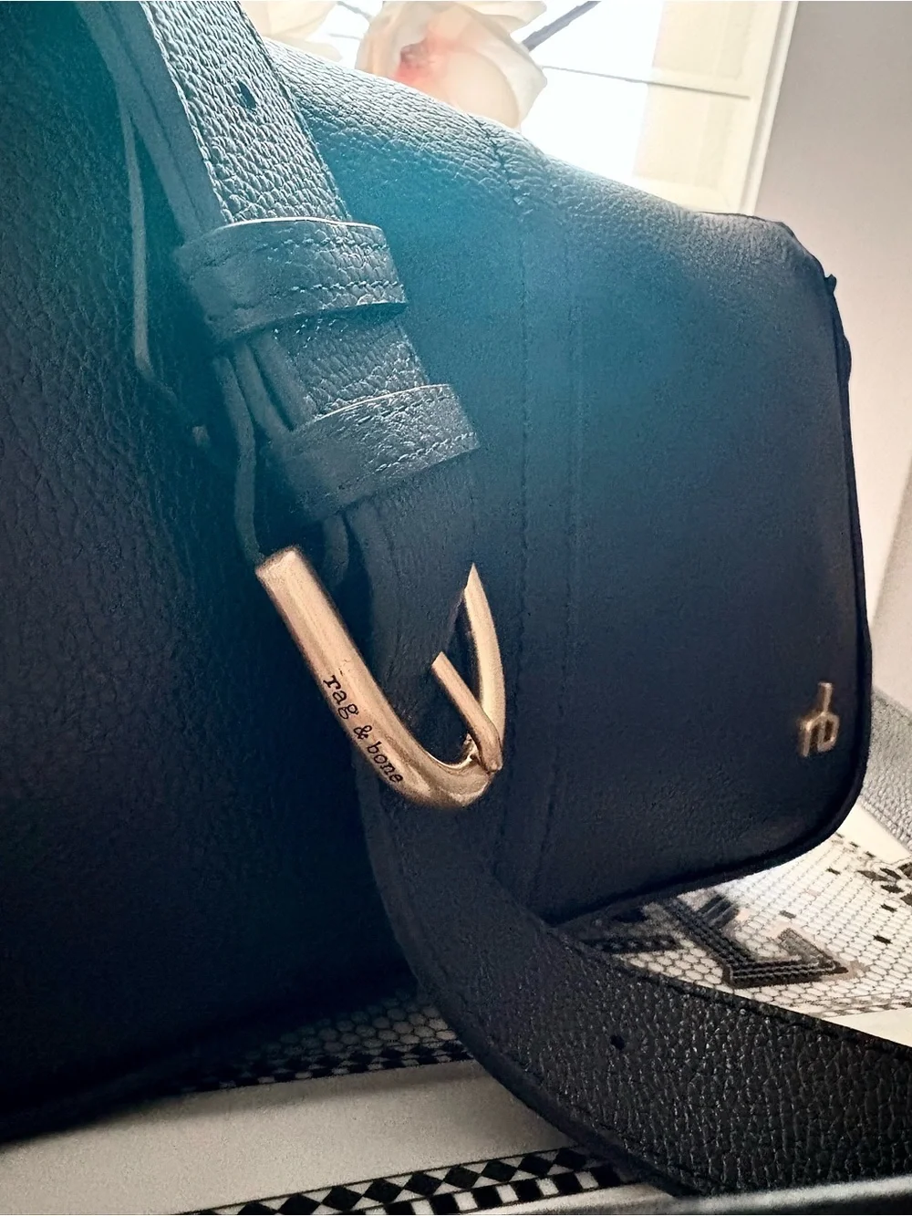 rag & bone | Bags | Nwot Rag Bone Black Pebbled Leather Crossbody Bag ...